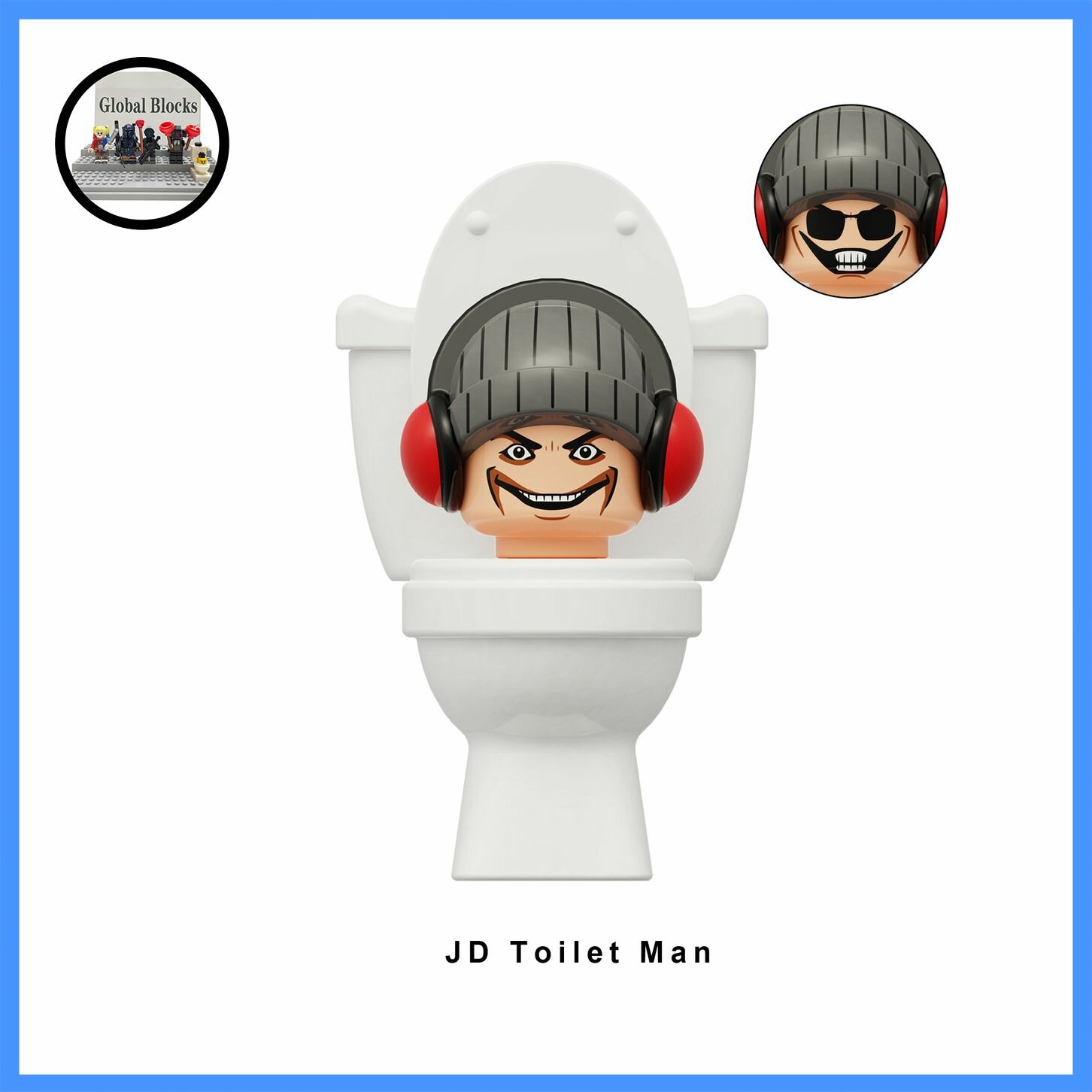 Аниме фигурок минифигурки (совместим с лего), Скибиди туалет(Skibidi Toilet) 5см-пакет K198