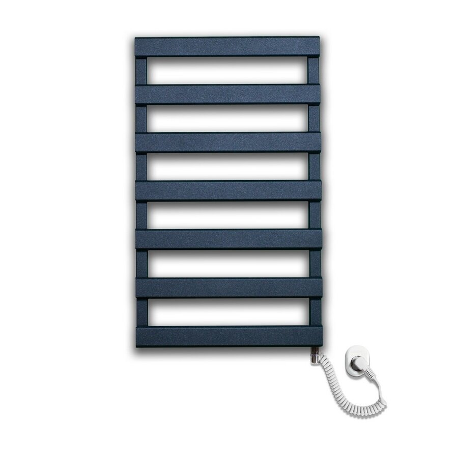 Полотенцесушитель электрический LUXRAD SCALA NEW 840*500 черный с терморегулятором SELMO PAD хром ТЭН справа