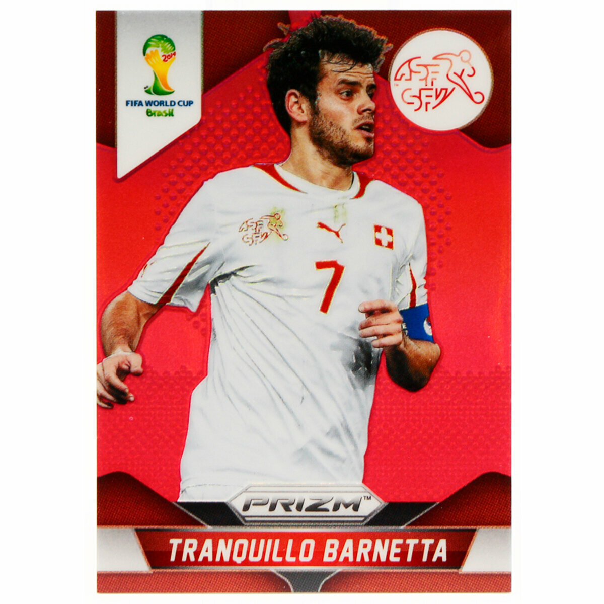 Коллекционная карточка Panini Prizm FIFA World Cup 2014: #185 Tranquillo Barnetta - Red Prizm