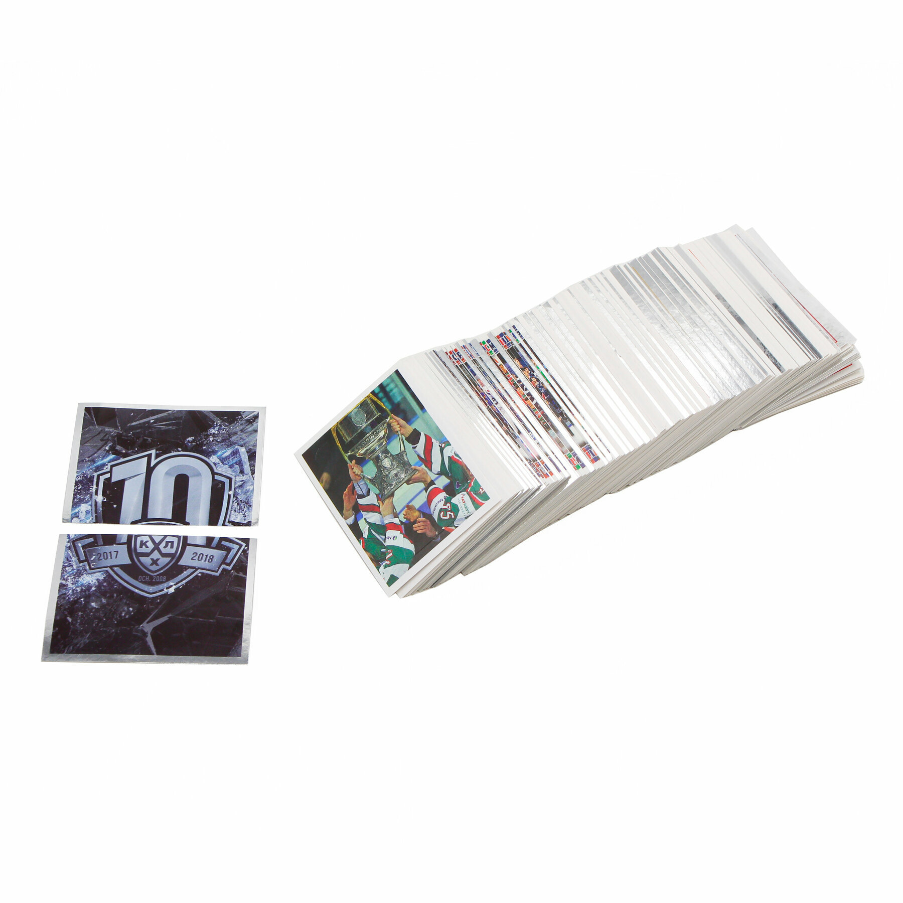 Полный набор наклеек Panini Хоккей КХЛ 2017-2018, 439 наклеек