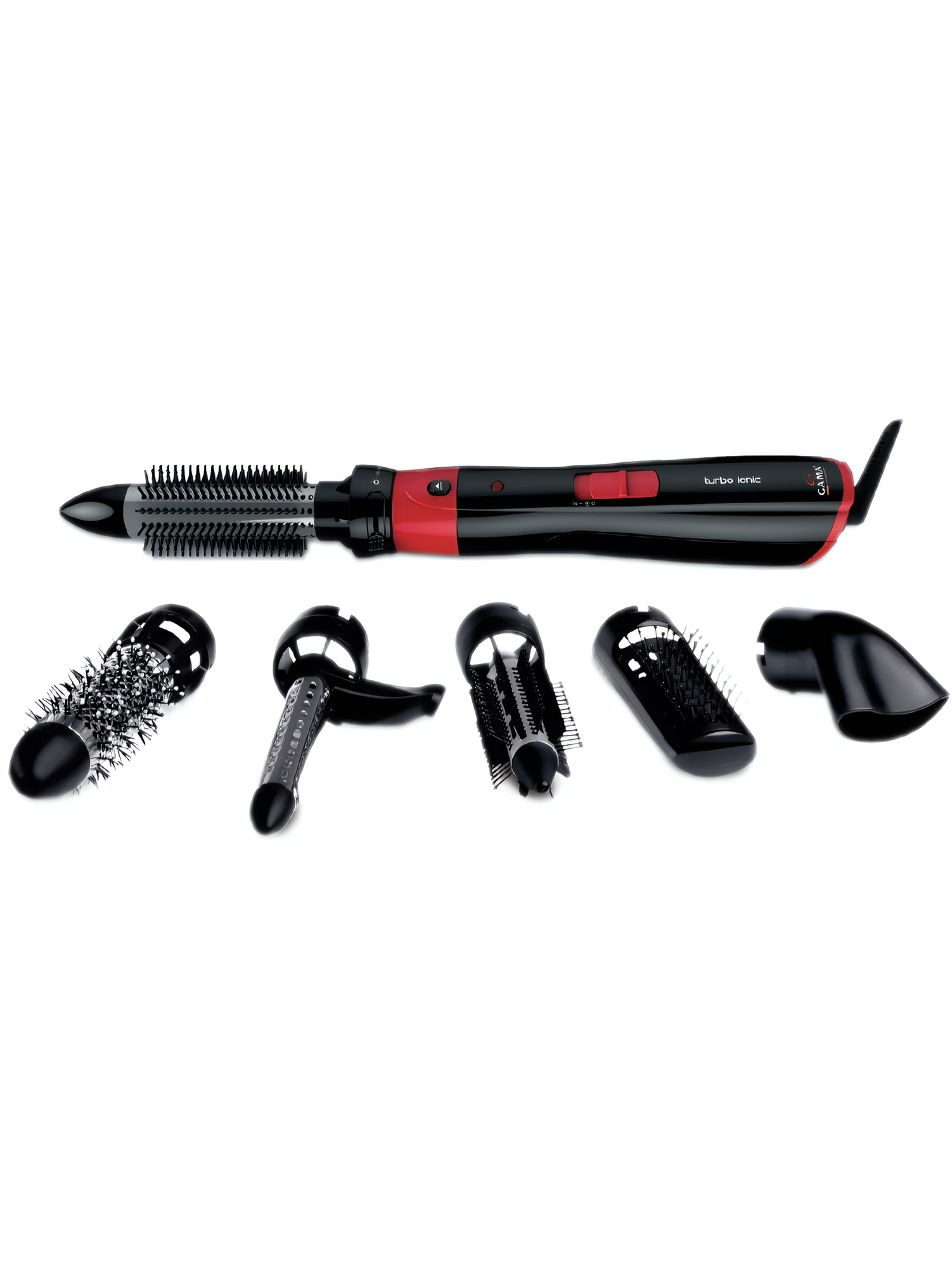 Фен-щетка мультистайлер GA.MA Turbo Ion-CX с 6 насадками и ионизацией