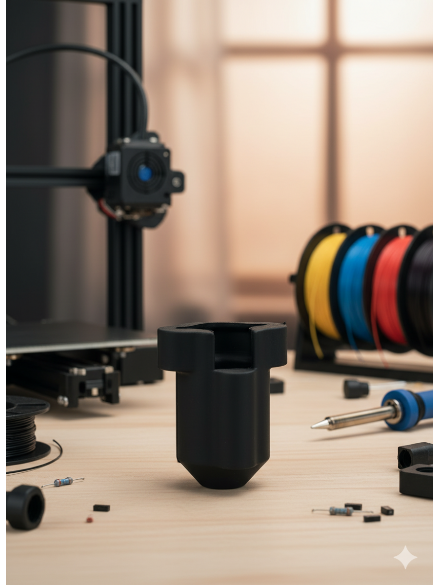 Силиконовый носок Creality K1, K1 Max, чехол, теплоизоляция хотенда для 3D принтера, черная