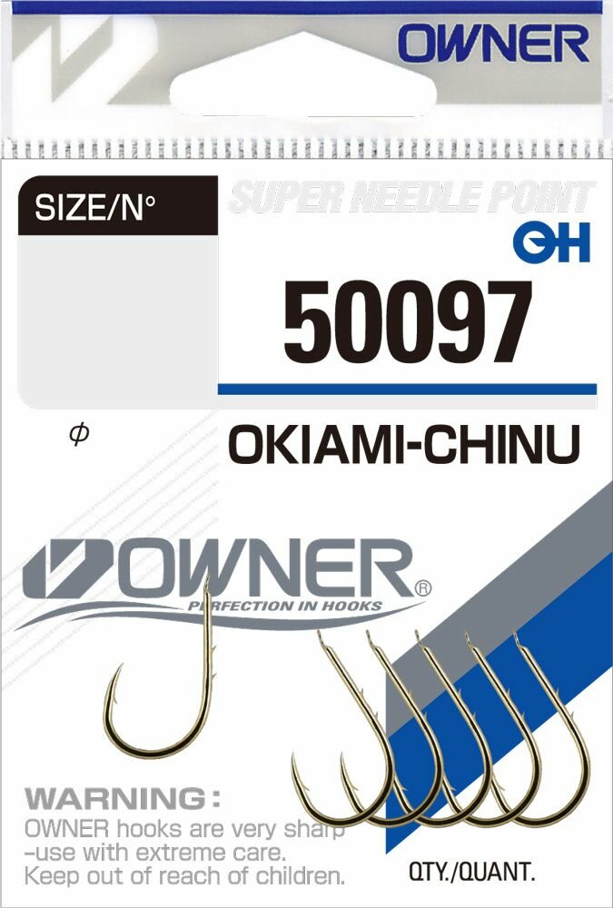 OWNER Крючок Okiami Chinu gold №5 9шт