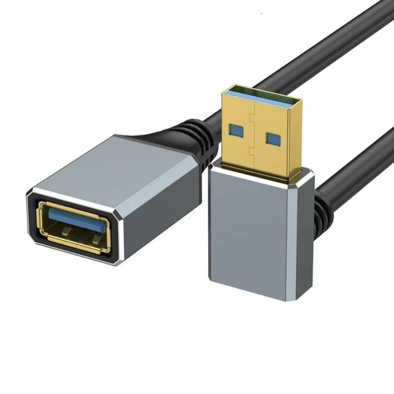 USB 3.0 удлинительный кабель, скорость 5 Гбит/с, обратная совместимость, зарядка и синхронизация для принтеров и камер, 0.3m - Наклоняйся вверх