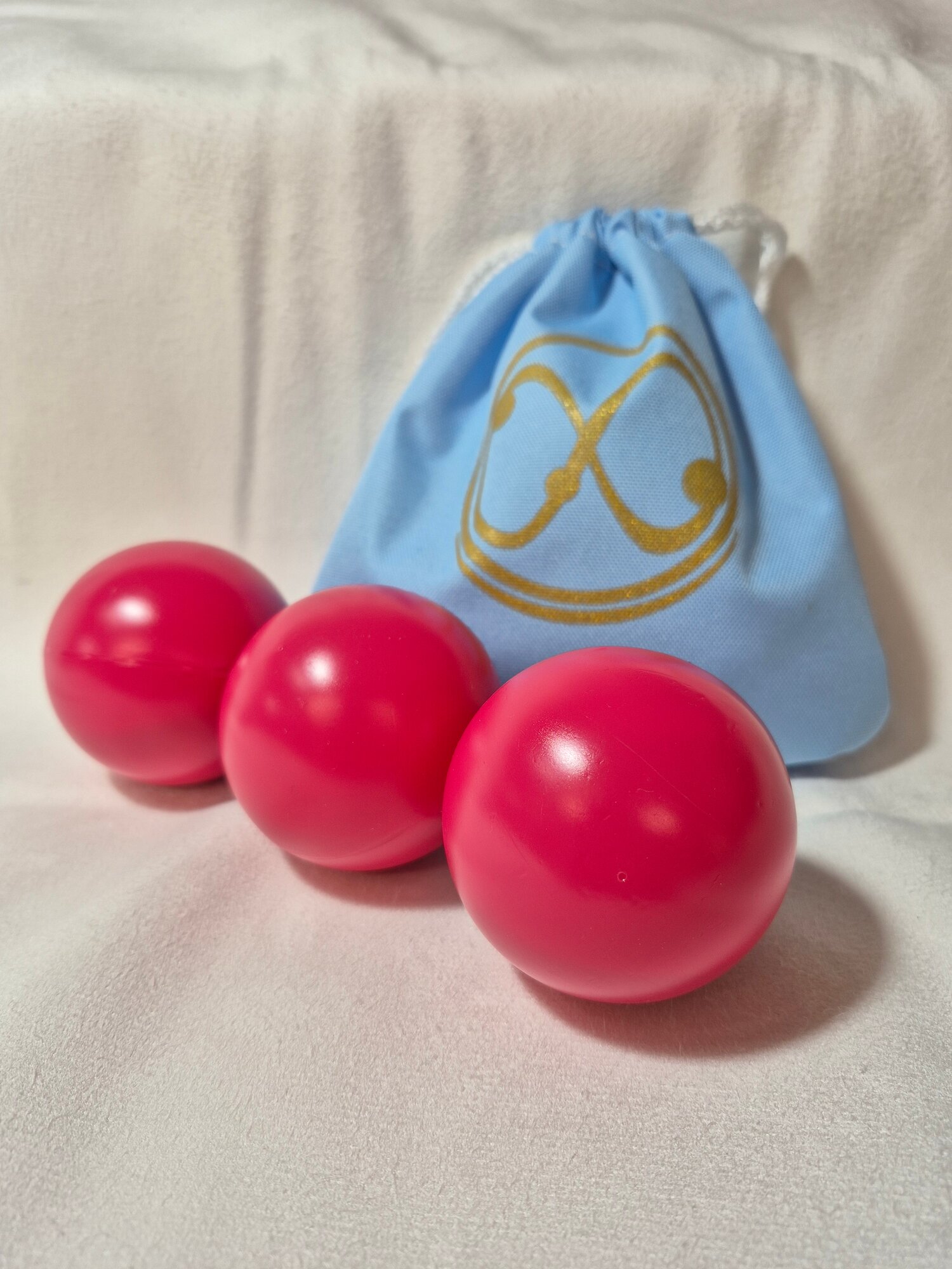 Мячи для жонглирования РРМ 62 мм (набор-3 шт). Джагл. Комплект от производителя. Цвет розовый