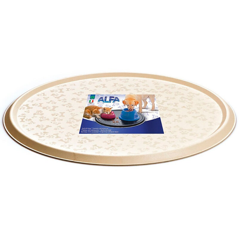 Коврик для мисок Georplast "ALFA", для собак и кошек, круглый, 32,5 см, в ассортименте