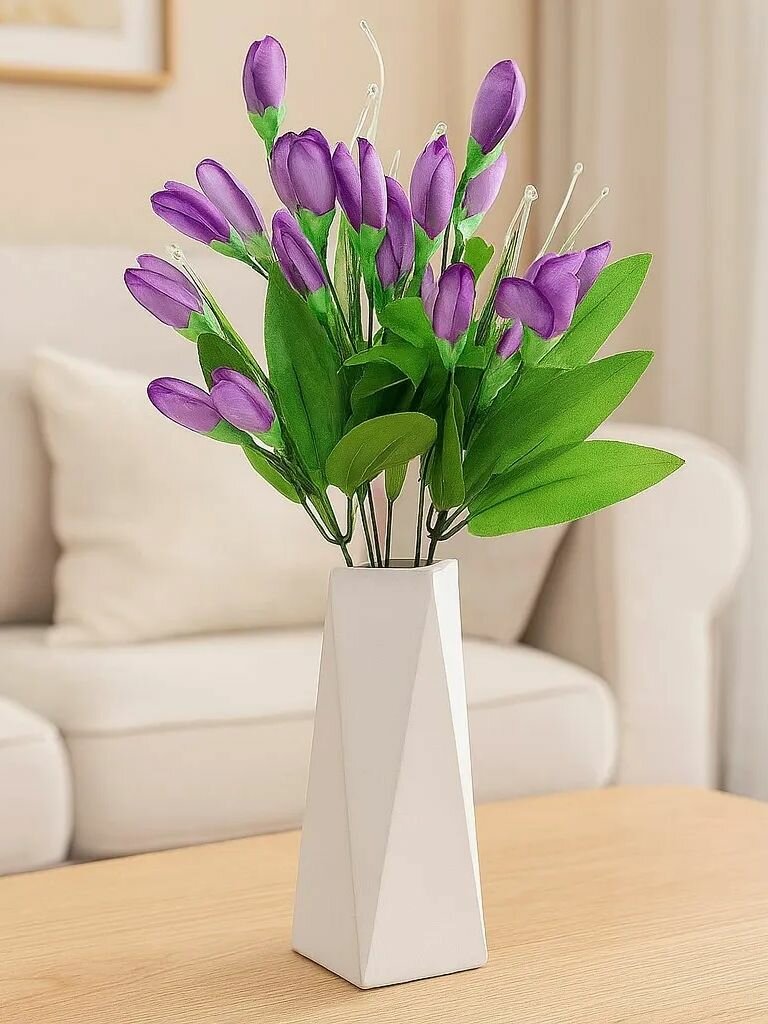 Крокусы цветы искусственные на кладбище или для декора