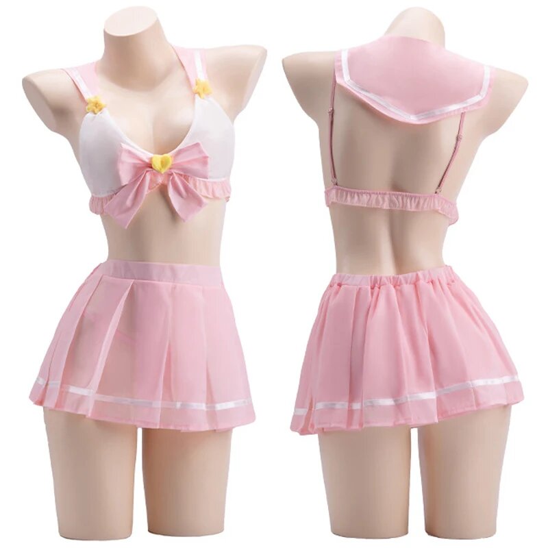 AniLV японская аниме школьная форма морячка полиэстер Розовый, 05