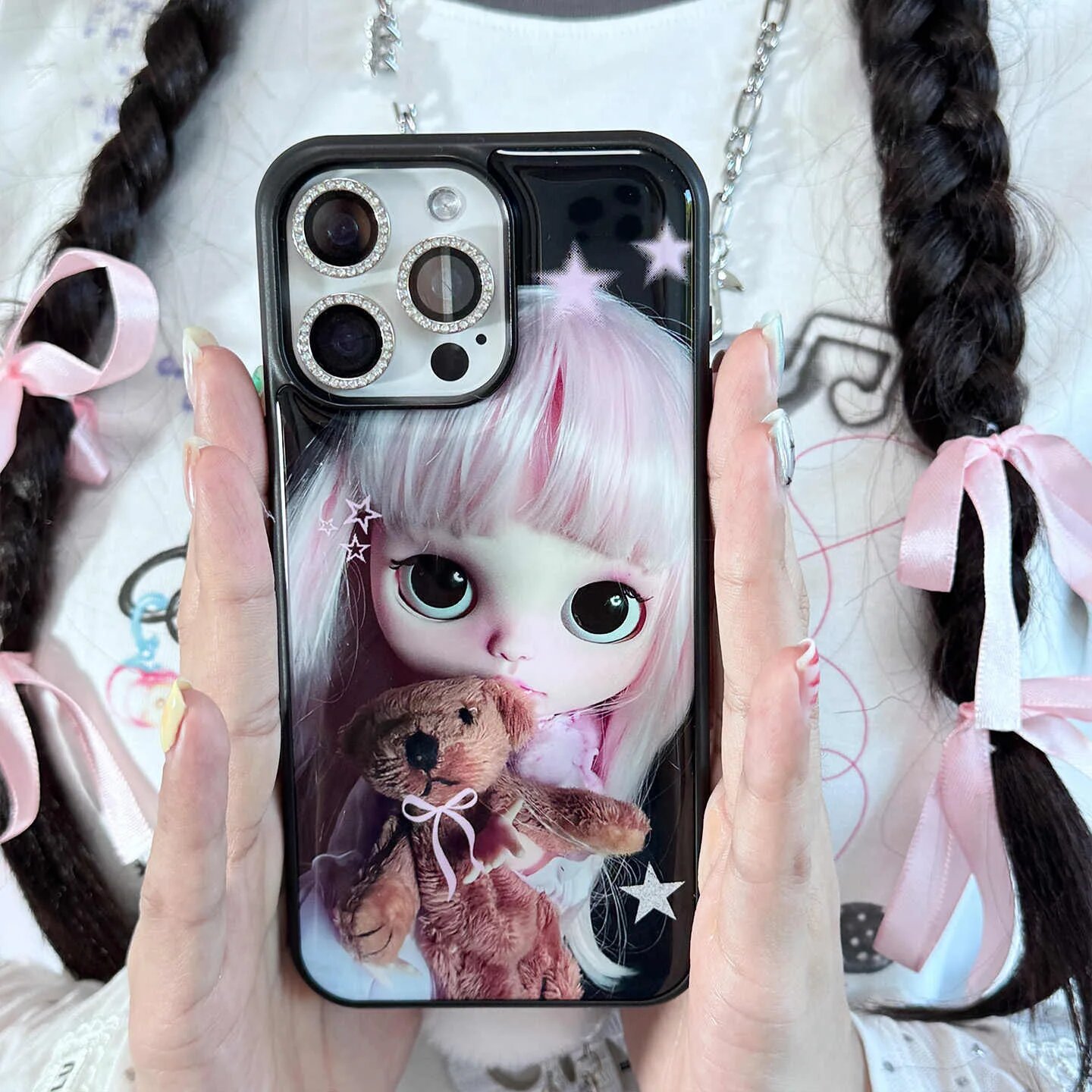 Японский корейский ретро-кукла Dark Baby Artist Чехол для телефона для IPhone 3, For iPhone 14 Pro