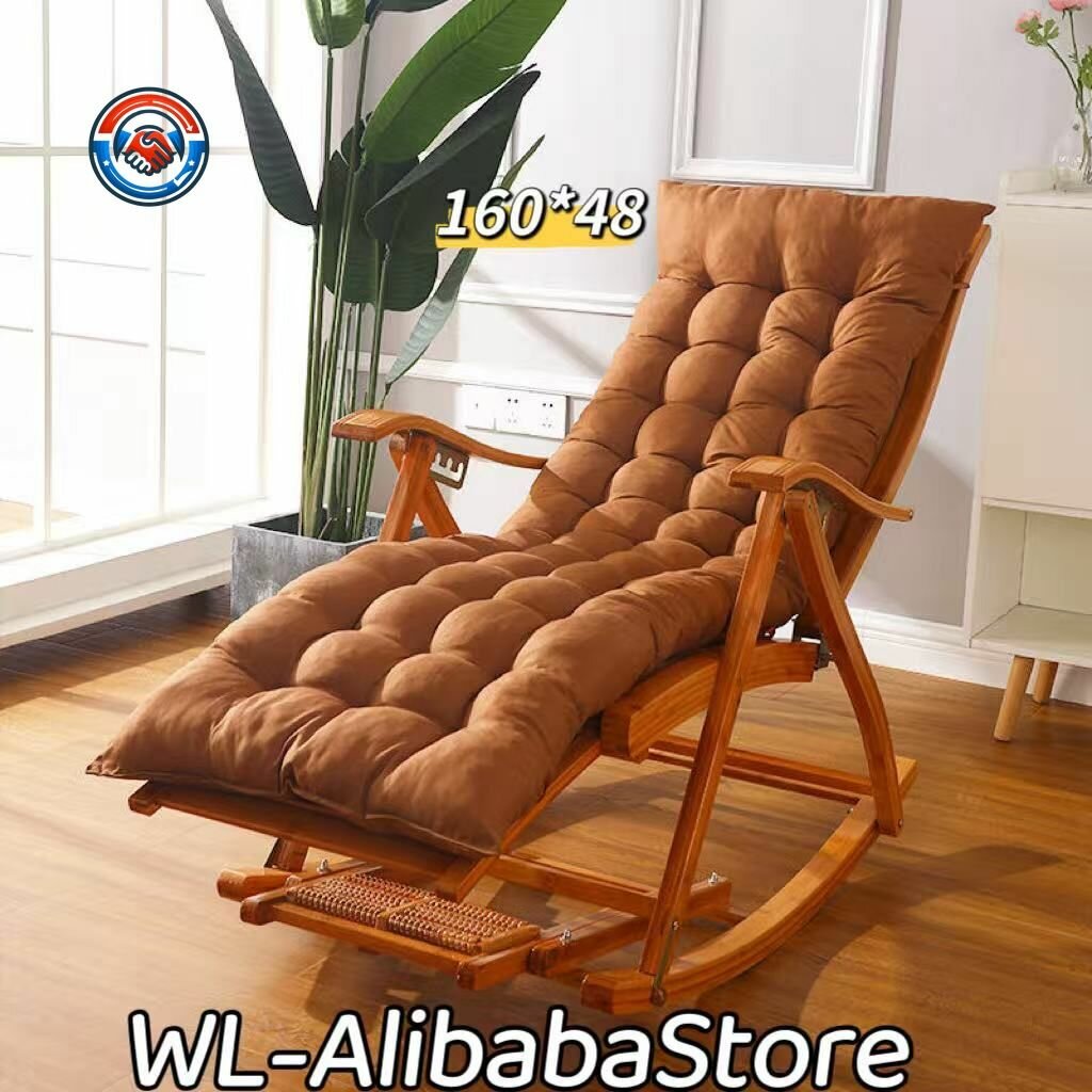 Матрас для кресла-качалки 160 см, универсальная подушка-наматрасник для сада и дома, мягкая полиэфирная подстилка для шезлонга, скамьи или балконного кресла