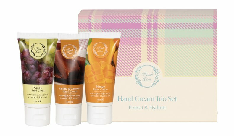 Fresh Line Hand Cream Trio Set Набор питательных кремов для ухода за кожей рук с фруктовыми ароматами 100мл
