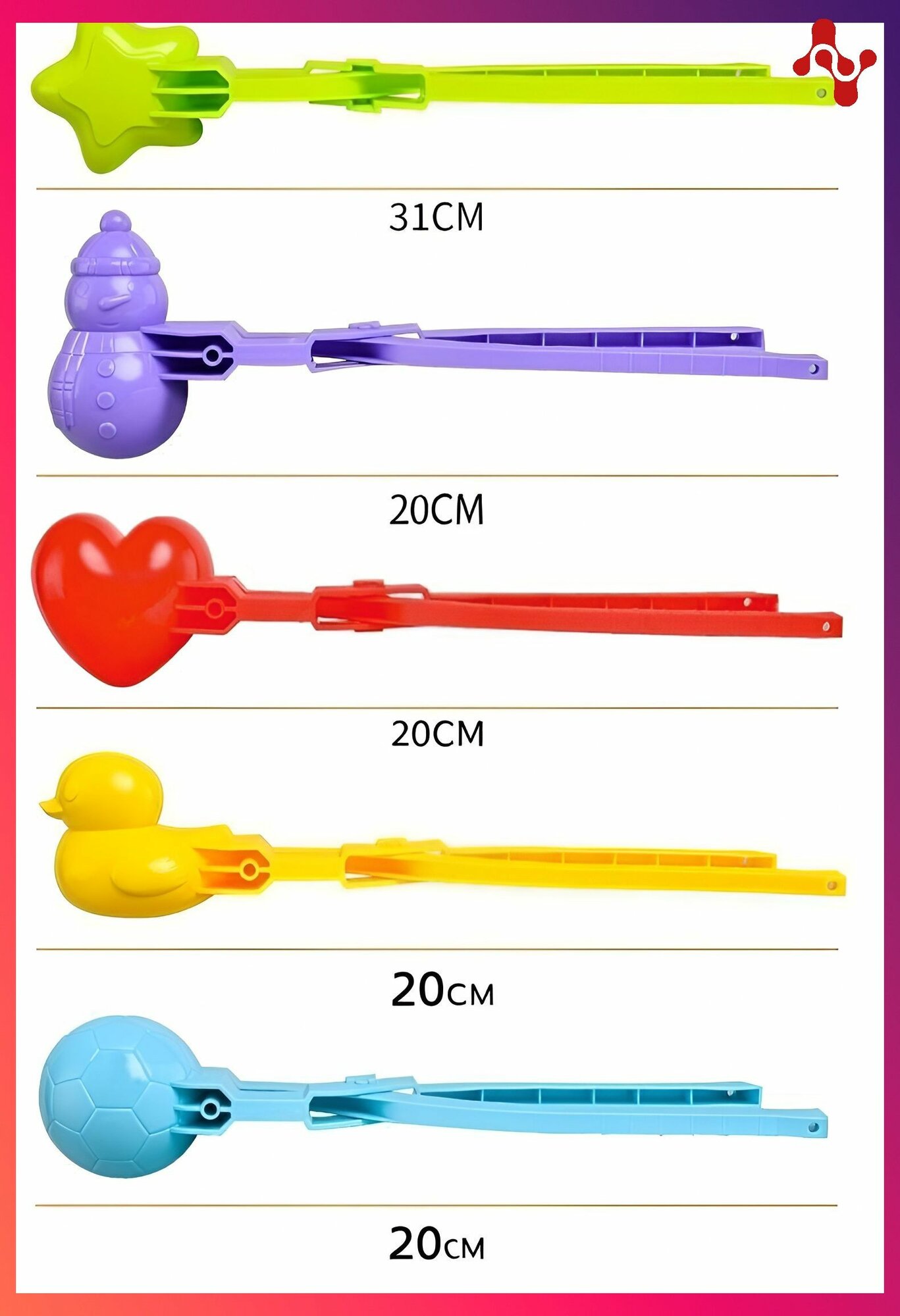 Набор для лепки снеговика