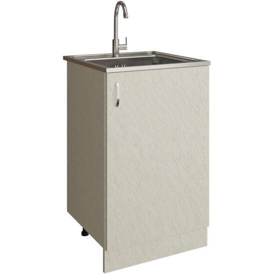 Тумба Mixline 50 ЛДСП белый мрамор