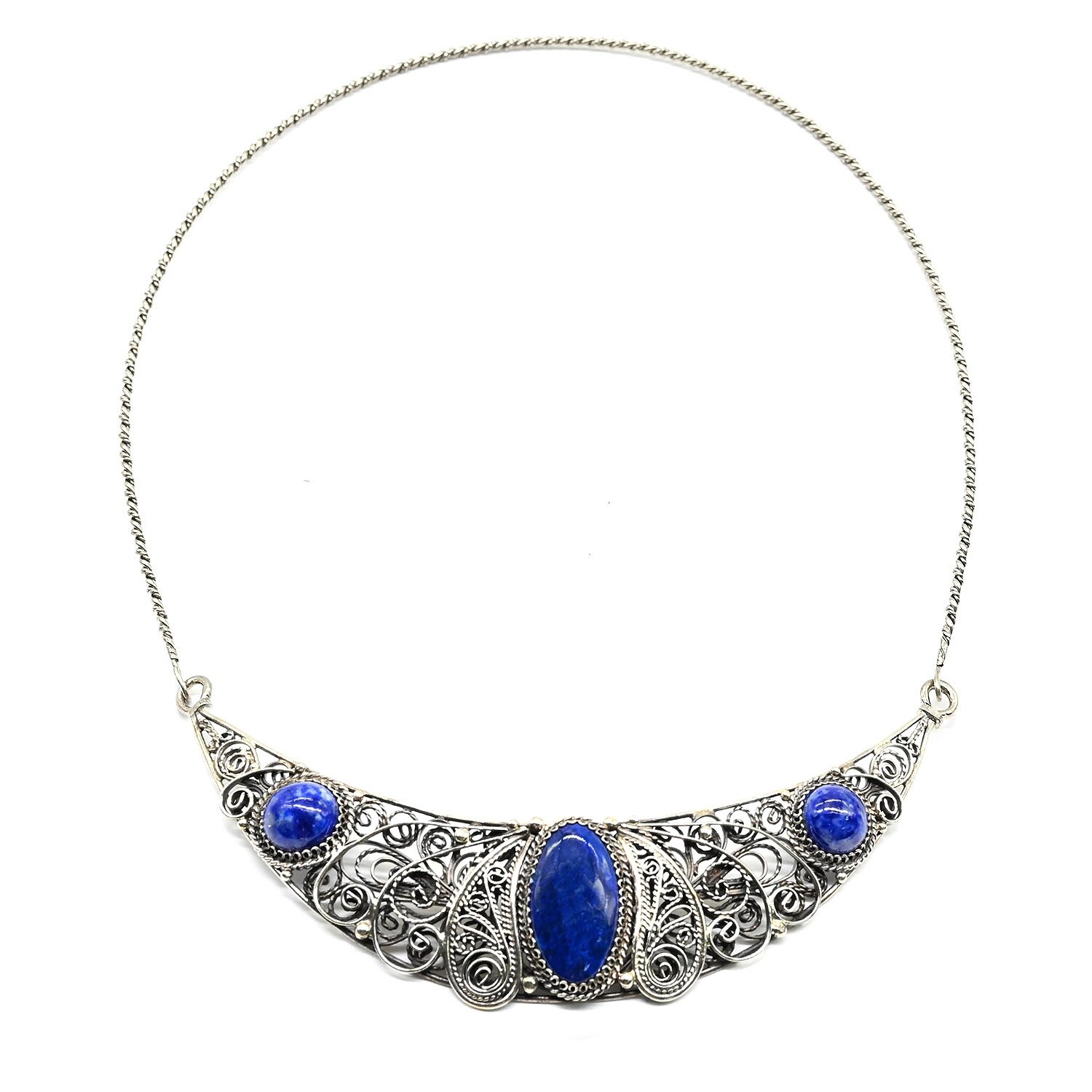 Колье, лазурит