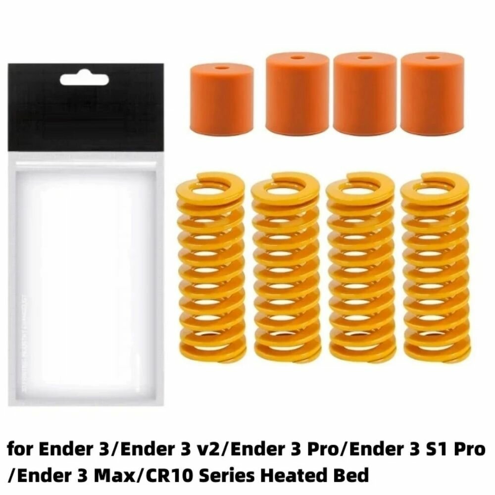 4 пружины для выравнивания платформы 3D-принтера Ender 3 Pro, совместимые с сериями Ender 3/5/S1/3 V2.