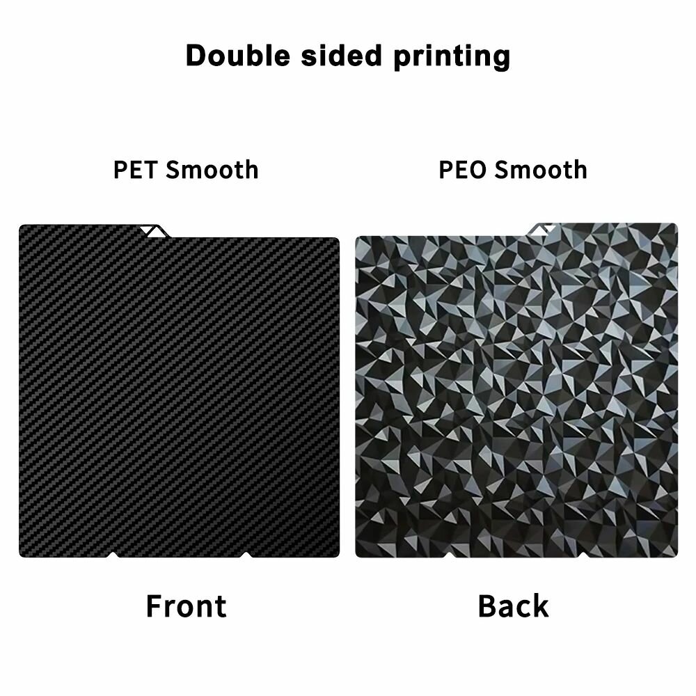 Пластина для Anycubic Kobra S1 Plate Pei Sheet 264x276mm Textured Kobra S1 Combo Build Plate Double Sided Peo Pet Pey Kobra S1C Bed
