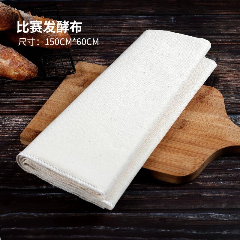 Ткань для ферментации пельменей, багет, коврик для ферментации, хлопковый холст, толстый, не окрашенный, неотбеленный,