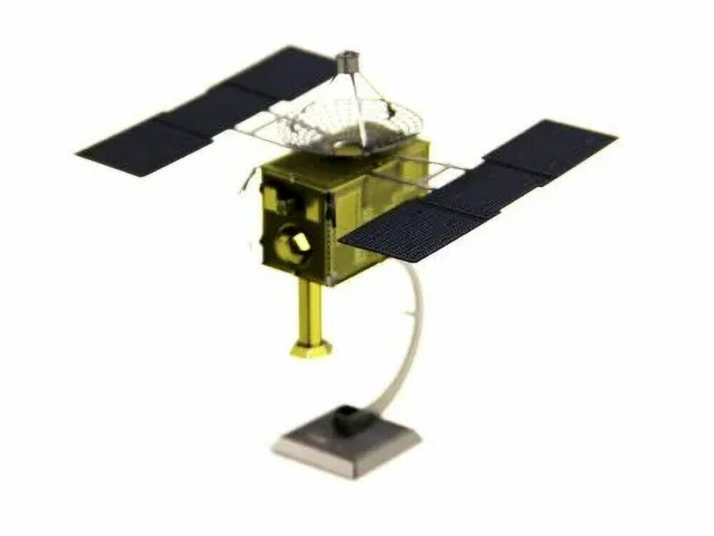 3D металлическая модель для сборки Космический спутник (Цветной)