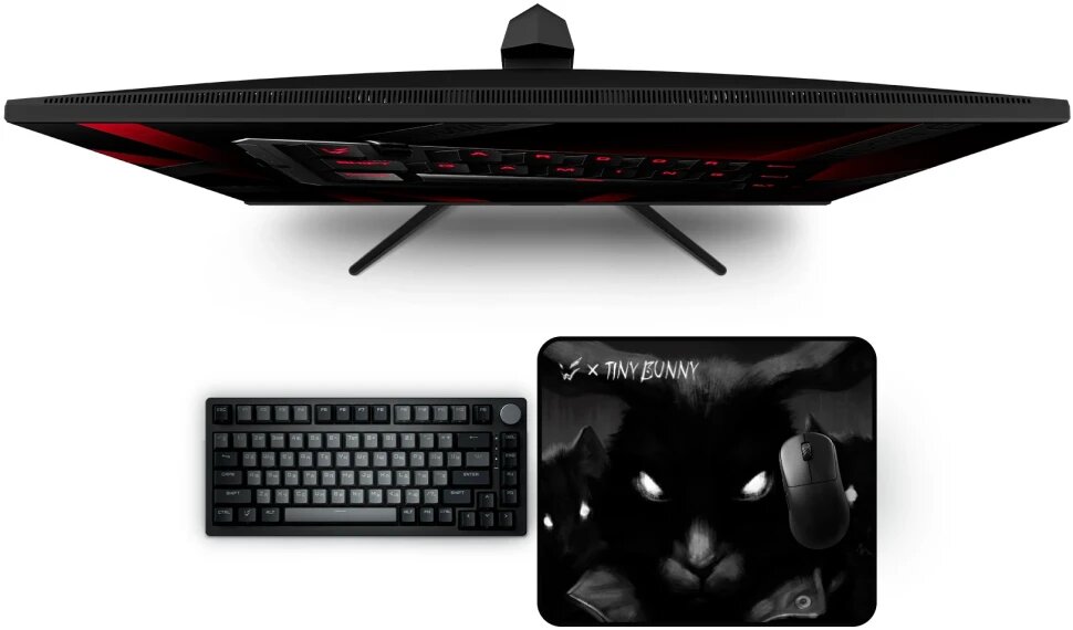 Коврик ARDOR GAMING Tiny Bunny (M), 350 мм x 300 мм x 4 мм, черный