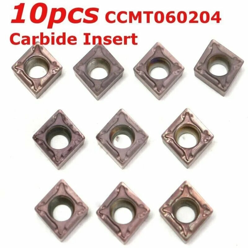 OZ-PLKS 10 шт CCMT060204 VP15TF твердосплавные пластины CCMT0602 для токарного резцедержателя