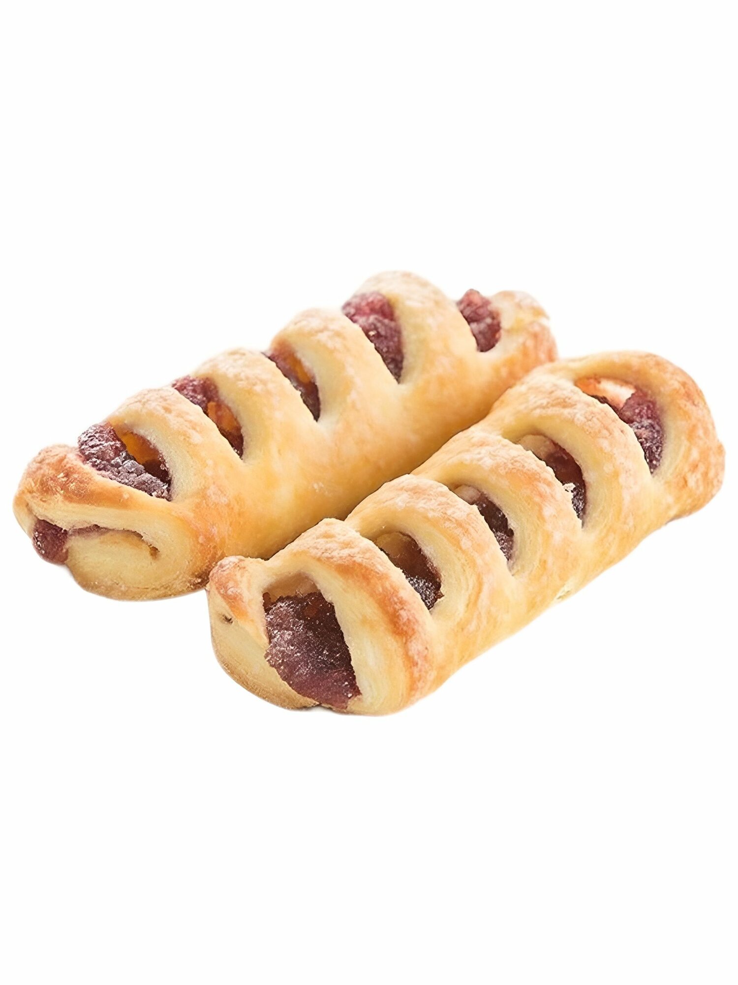 Печенье Трубочка слоеная со вкусом абрикоса 2 килограмма, Бейкери Хаус, 1 коробка