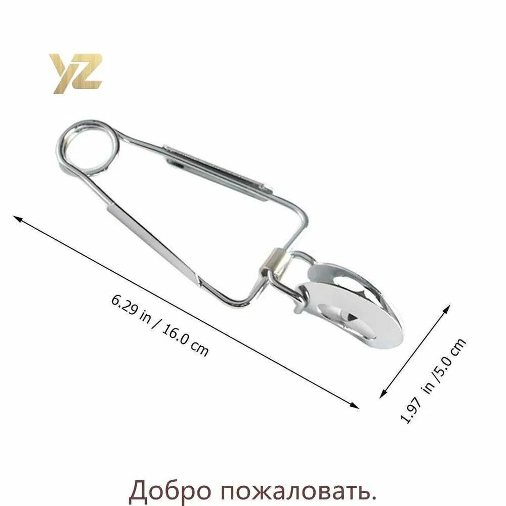 Вилка для улиток серебристый — фото 1
