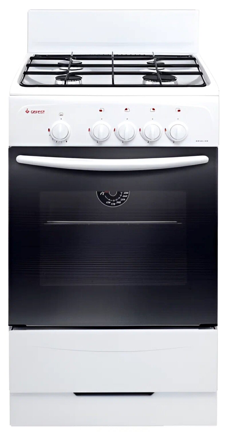 Газовая плита GEFEST 3200-08 с газовой духовкой и стальными решётками