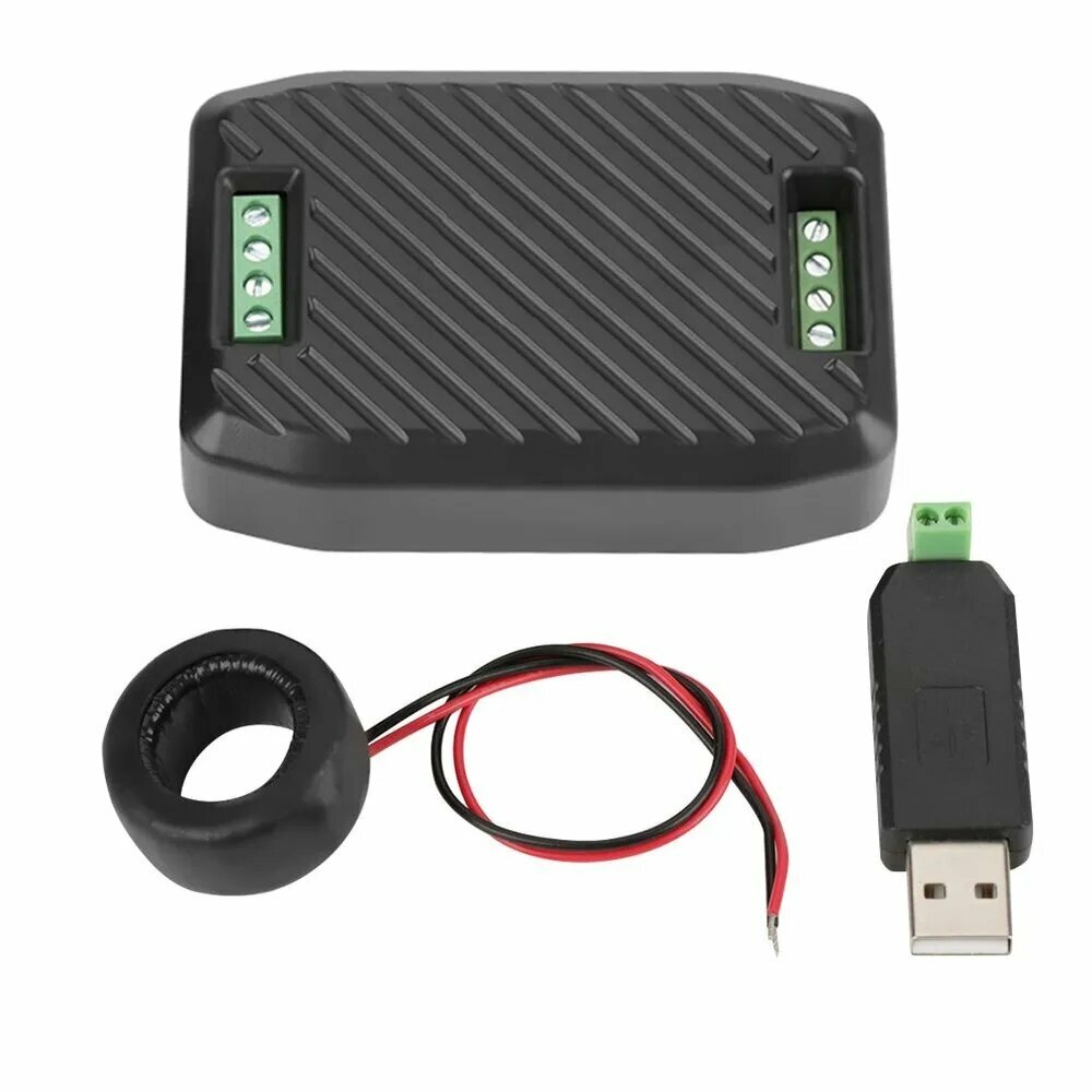 Мультиметр PZEM-016 с RS485 и трансформатором тока 100А