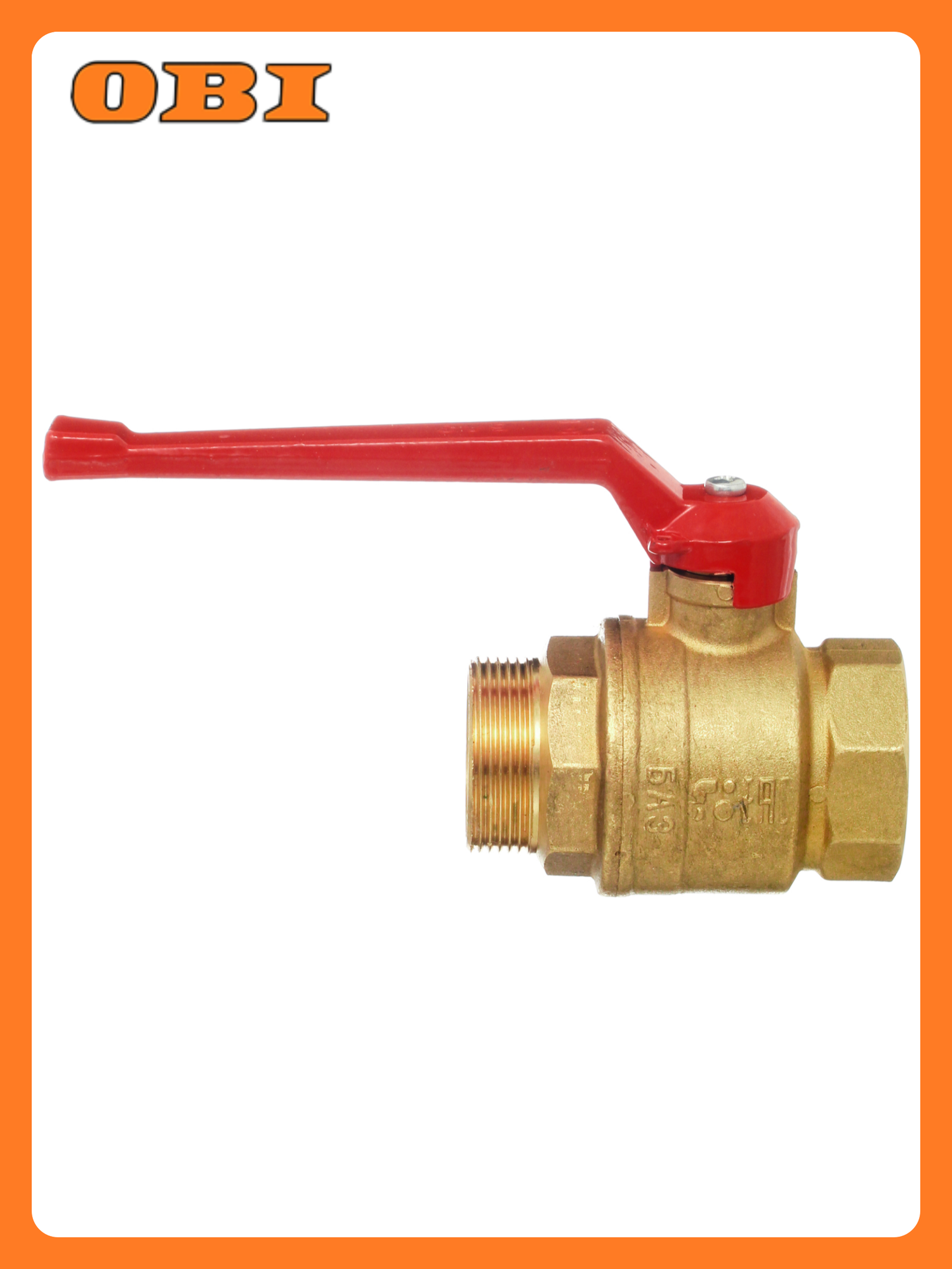 Кран шаровой БАЗ Standart 11Б27п1 "рычаг" 1/2"-1/2" вн.-нар. DN15 PN40