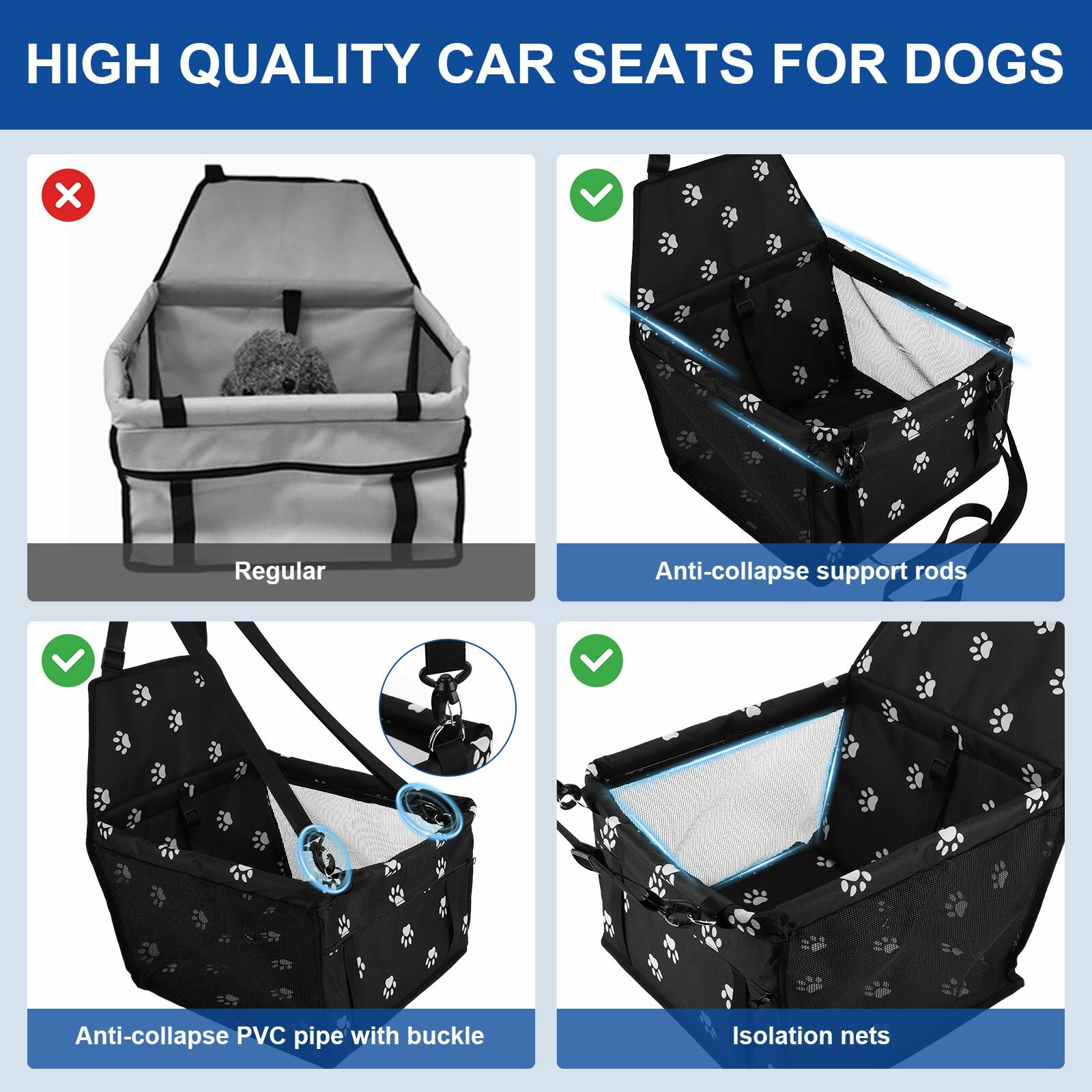 Втокресло для собаки бустер автомобильное сиденье дышащее складное автокресло для маленьких домашних животных