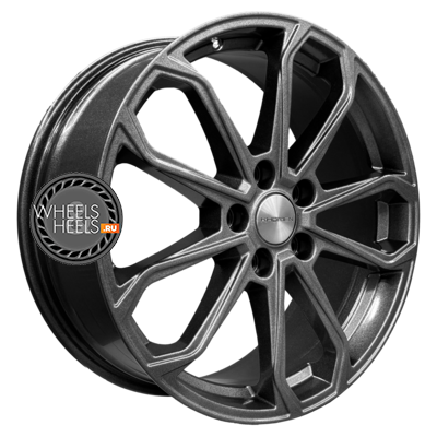 Диск автомобильный литой Khomen Wheels KHW1816 (Kodiaq/Tiguan/Audi Q3) 18x7 5x112 et43 dia57.1 Gray