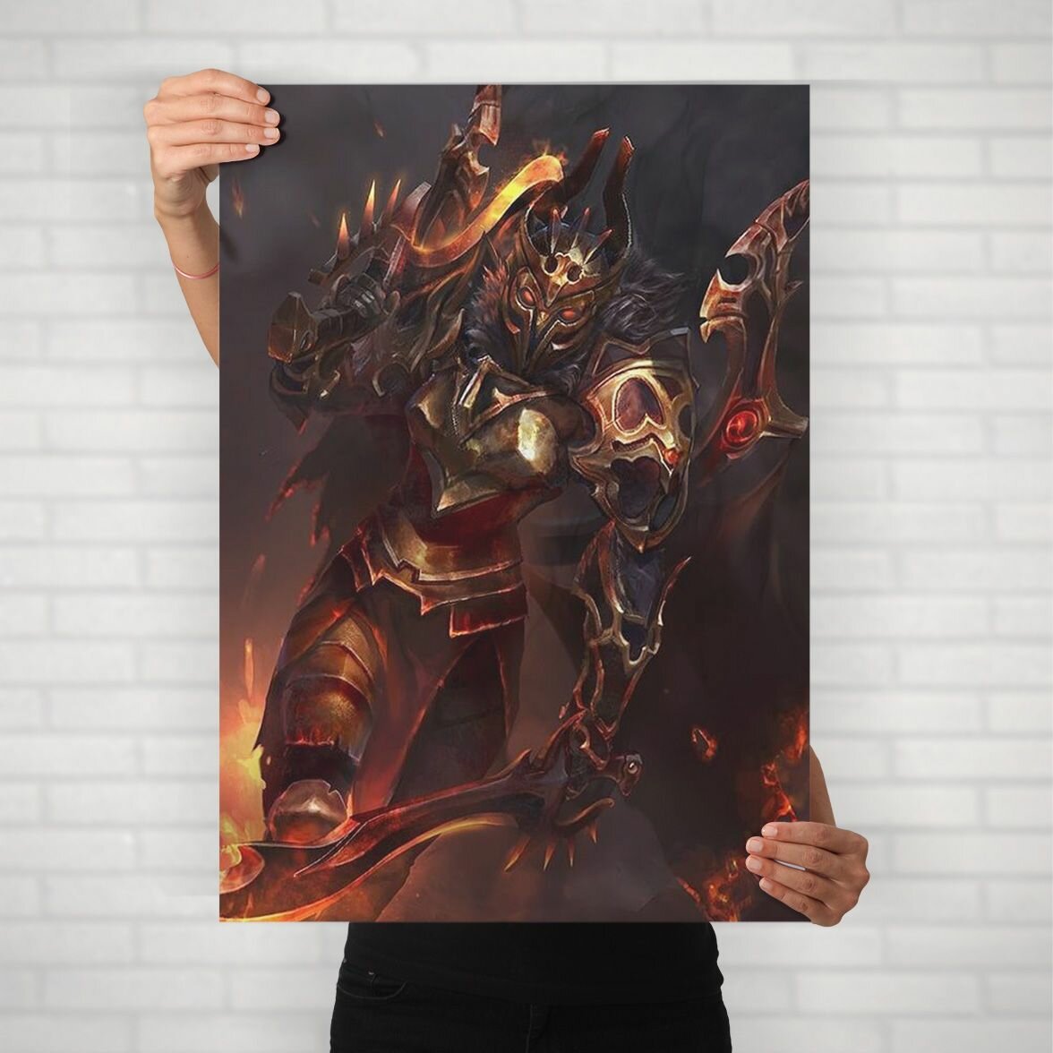 Плакат на стену для интерьера Dota 2 (Legion Commander 1) - Постер по игре формата A1 (60х84 см)