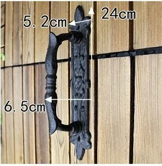 Дверная ручка в европейском стиле -кованая ручка входной двери коричневого цвета, ретро-дизайн