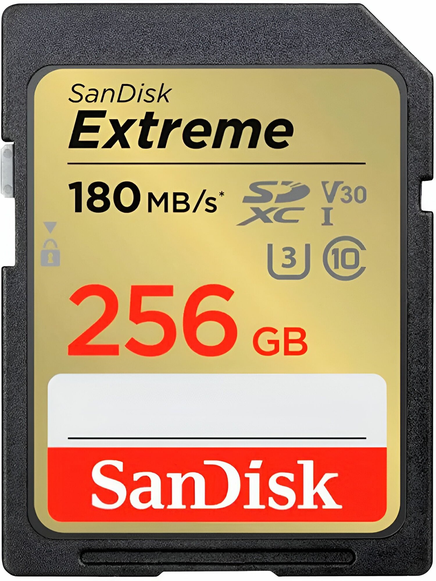 SanDisk Extreme SDXC 256 GB 180MB/s Class 10 UHS-I V30 U3 Карта памяти
