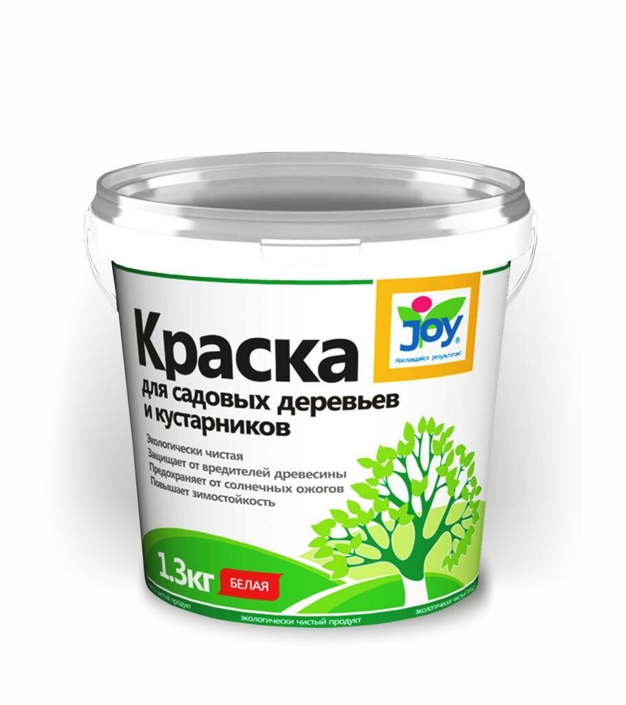 Краска для садовых деревьев JOY 1.3КГ ведро кирово-чепецк