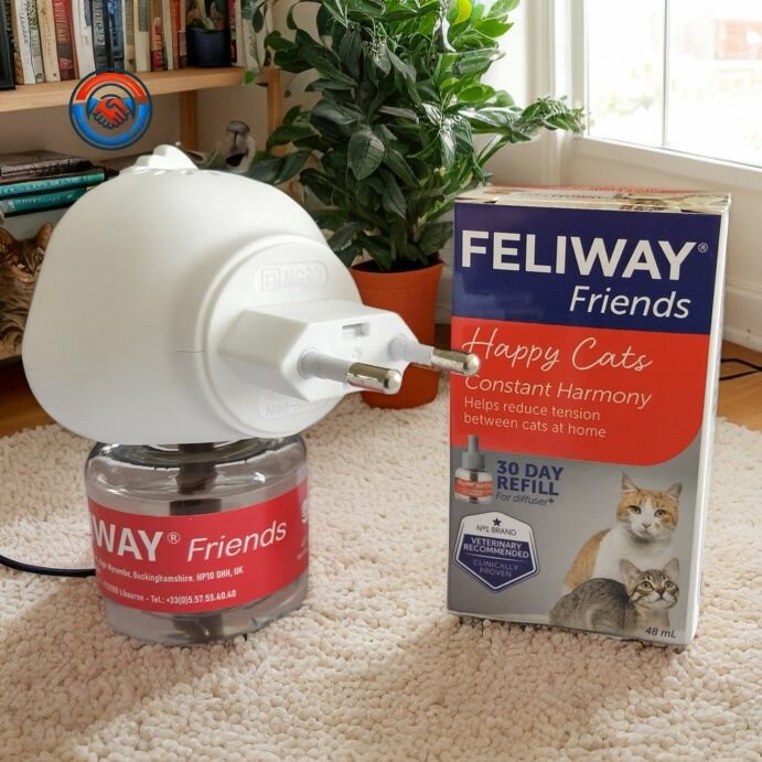 Комплект корректор поведения для собак и кошек, диффузор с успокаивающей жидкостью, снимает стресс и тревожность, не вызывает привыкания, действует до 30 дней, площадь 70 м