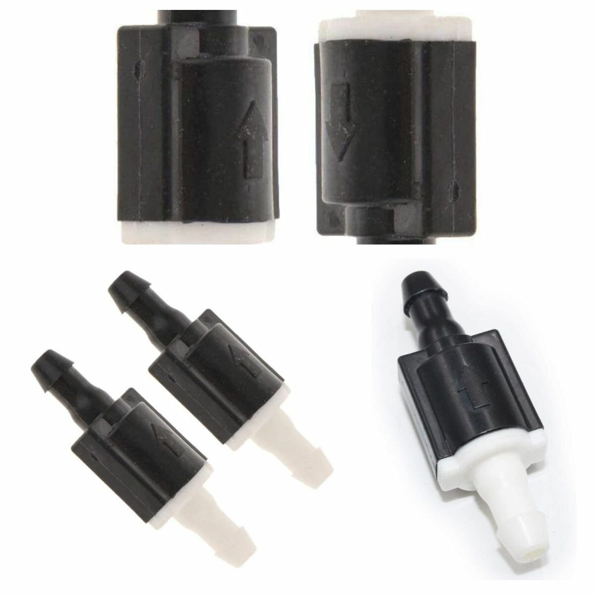 Автомобильные 2x Клапаны для стеклоочистителя и омывателя лобового стекла