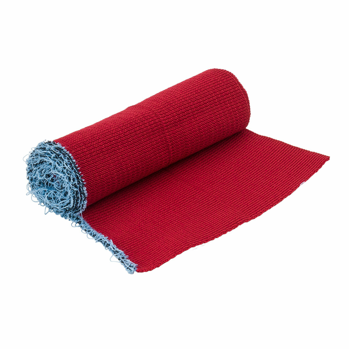 Подвяз средней плотности (100% полиэстер), 1*1, высота 14см (7см*2), длина 70-73см (8046 красный)
