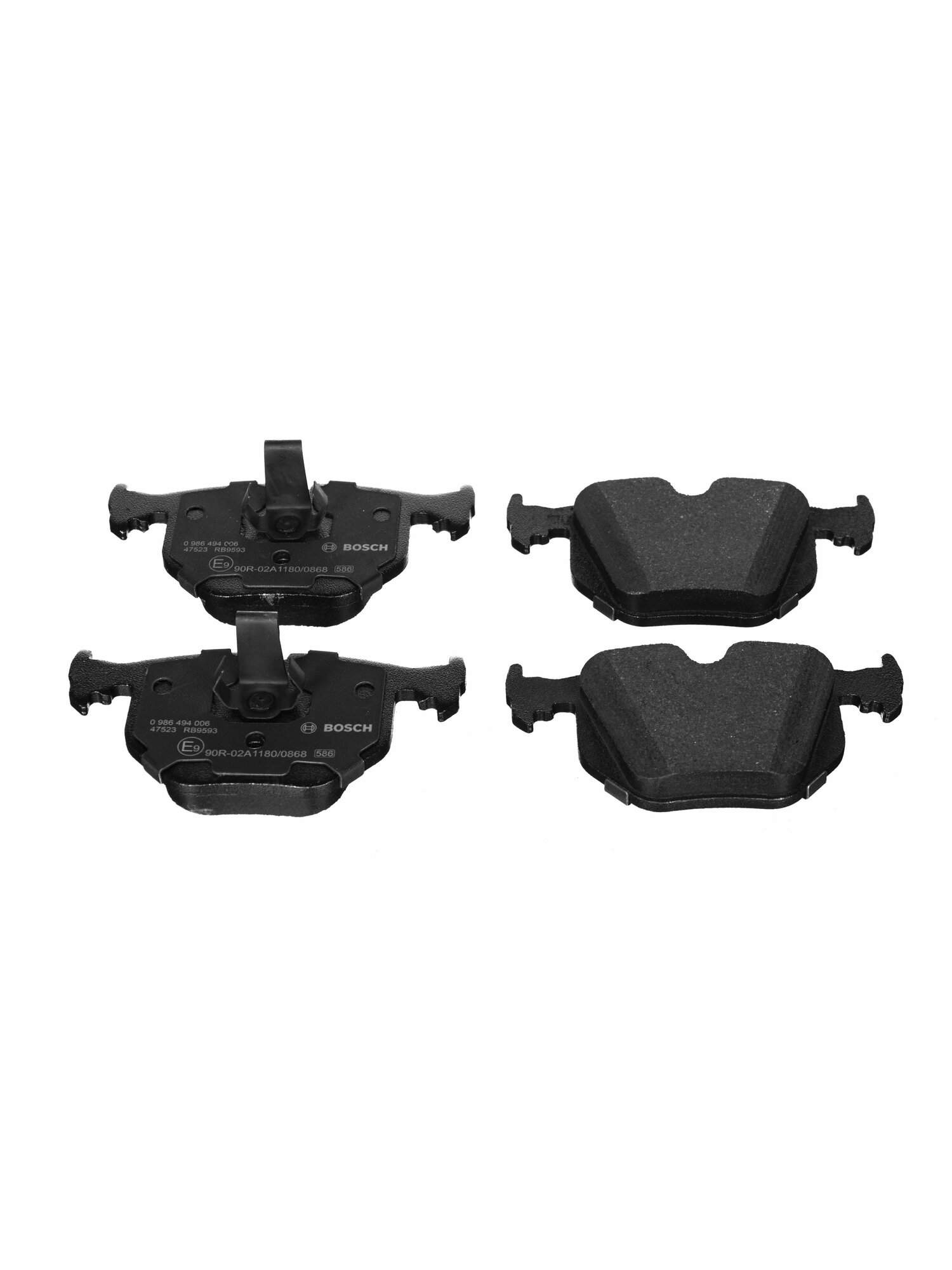 Колодки тормозные дисковые задние BOSCH (0 986 494 006)