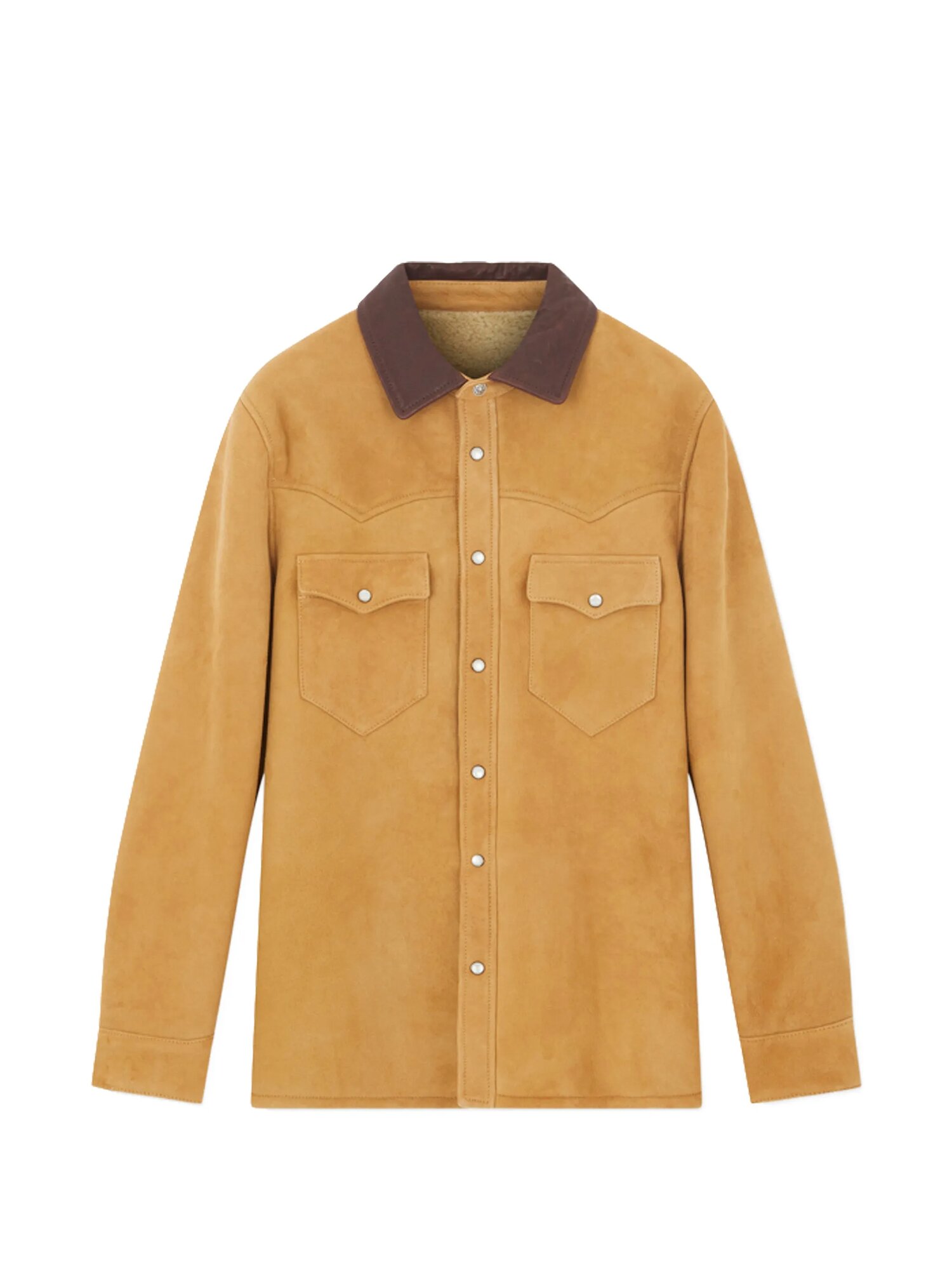 Куртка Leather shirt jacket