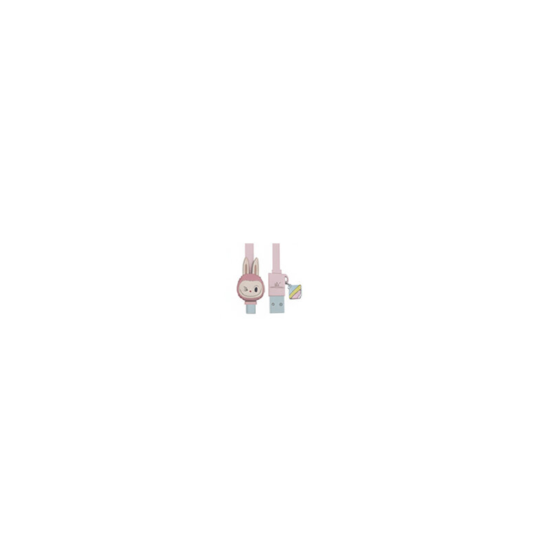 POP MART LABUBU THE MONSTERS Vintage Sweet Cable, Confirmed-Cherry Blossom Pink (Open)