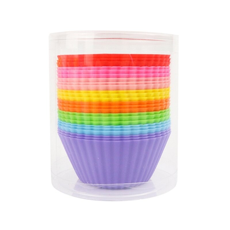 Набор из 24 Силиконовых Форм Для Торта, Формы Для Маффинов, Формы Для Кексов, Противень Для Выпечки Десертов