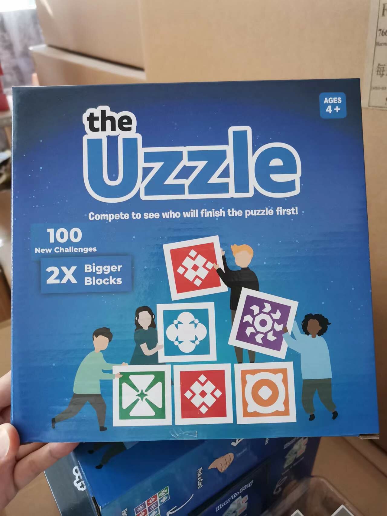 Game UZZLE Blue Edition 2.0 Цветная логическая головоломка настольная игра для семейного веселья и тренировки мозга