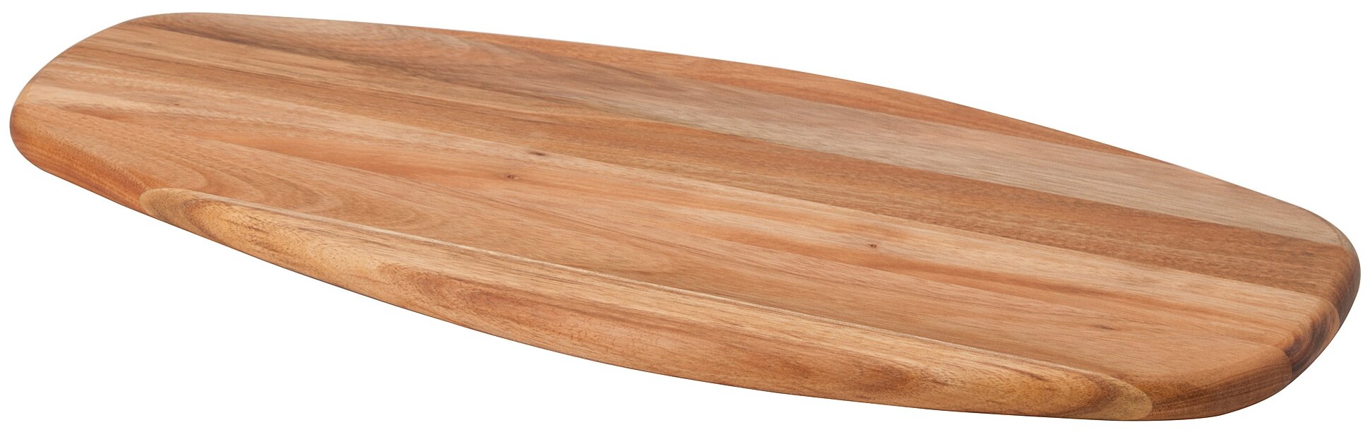 Разделочная доска IKEA "Фасинера" 90503365, акация, овальная, 52 см x 22 см