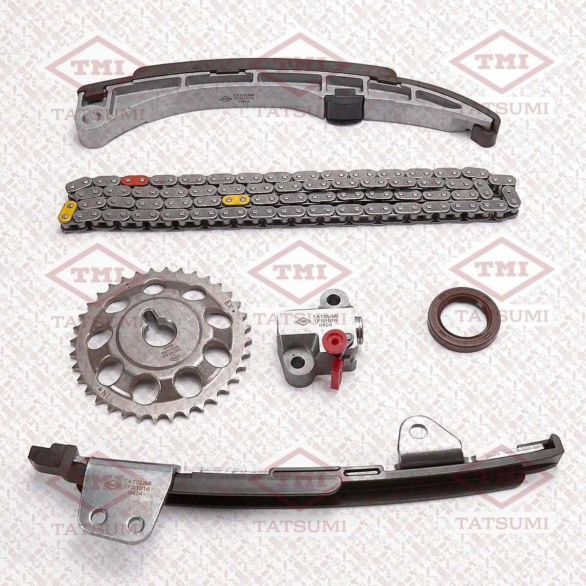 Комплект цепи ГРМ TATSUMI Toyota Allion, Premio, Corolla, Echo, Prius, Ractis, Raum, Yaris 00- (TFS1016)