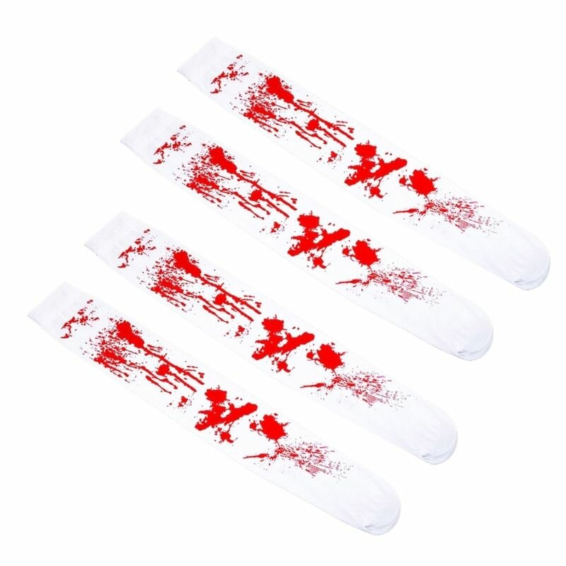 2 комплекта украшений для новой вечеринки на Хэллоуин, кровавые перчатки, носки с принтом крови, фартук, потому что маскарадные дорожные