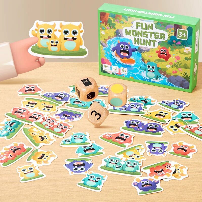 Интерактивная игра 'Ловля монстров' для детей 3-6 лет - Настольная игра для развития координации и родительского