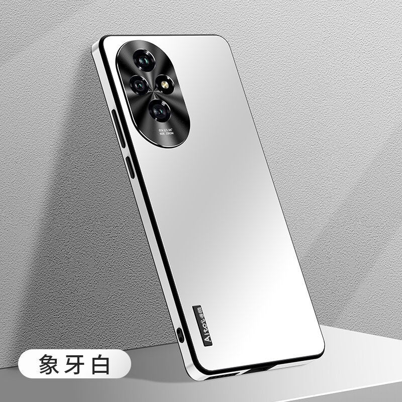 Подходит для Honor 200 Pro / Хонор 200 Про Чехлы для телефонов, soft touch, чехол-кардиомонитор, поликарбонат (PC), защита камеры, ударопрочный, усиленные углы, Honor, Honor 200 Pro, white