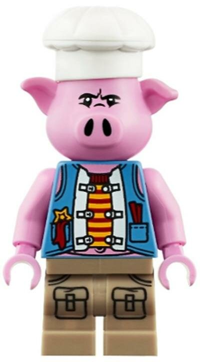 Минифигурка Lego mk011 Pigsy - Medium Blue Vest, Dark Tan Medium Legs with Pockets