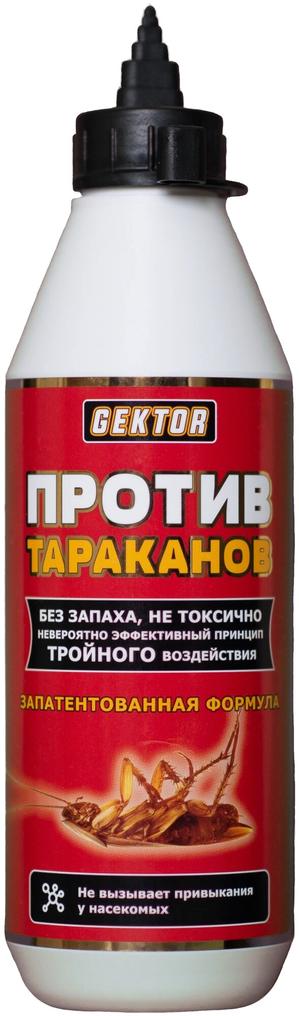 Порошок GEKTOR против тараканов, 150 г, 500 мл, 15 ночей, белый